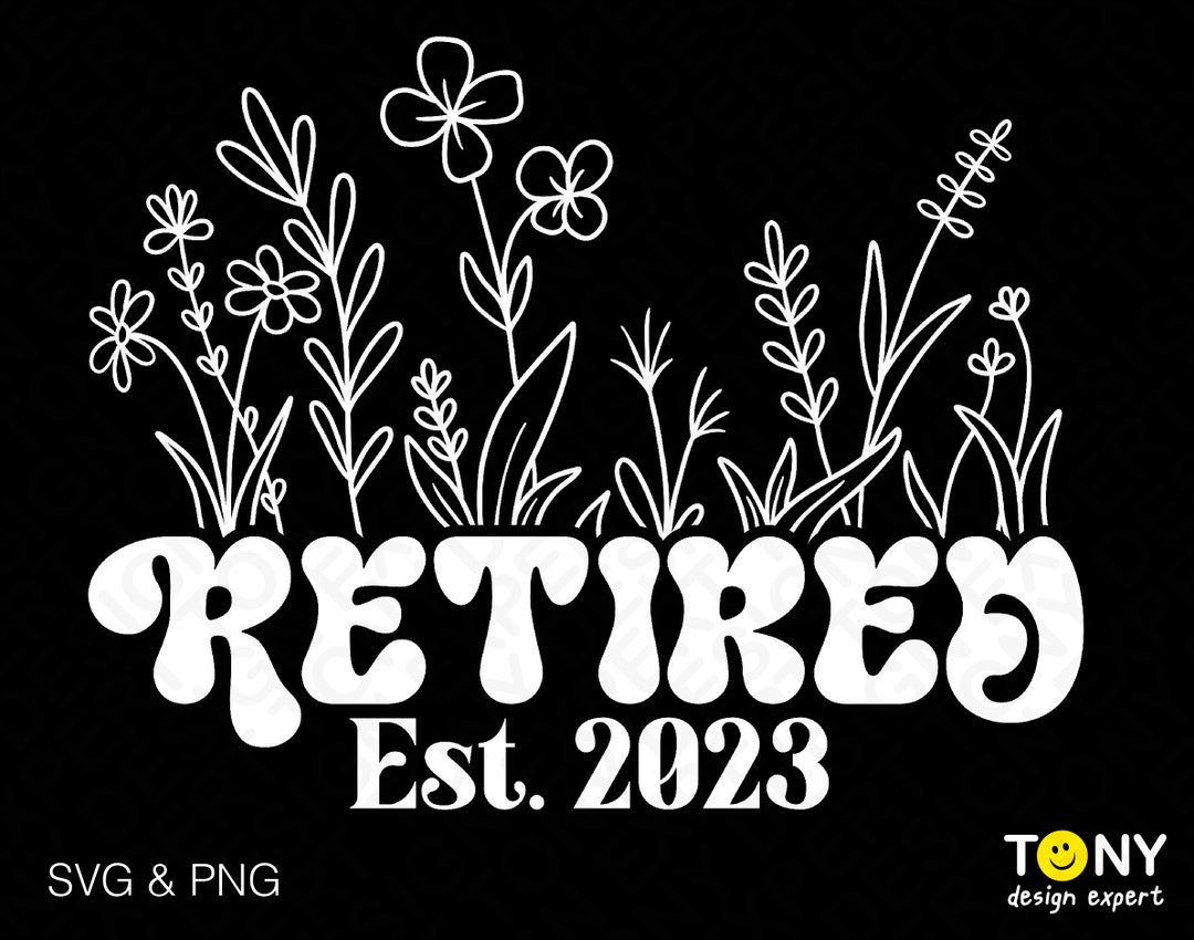 Rentner Est 2023 SVG Png, Rentner SVG, Rentner Frauen, Retro Ruhestand ...