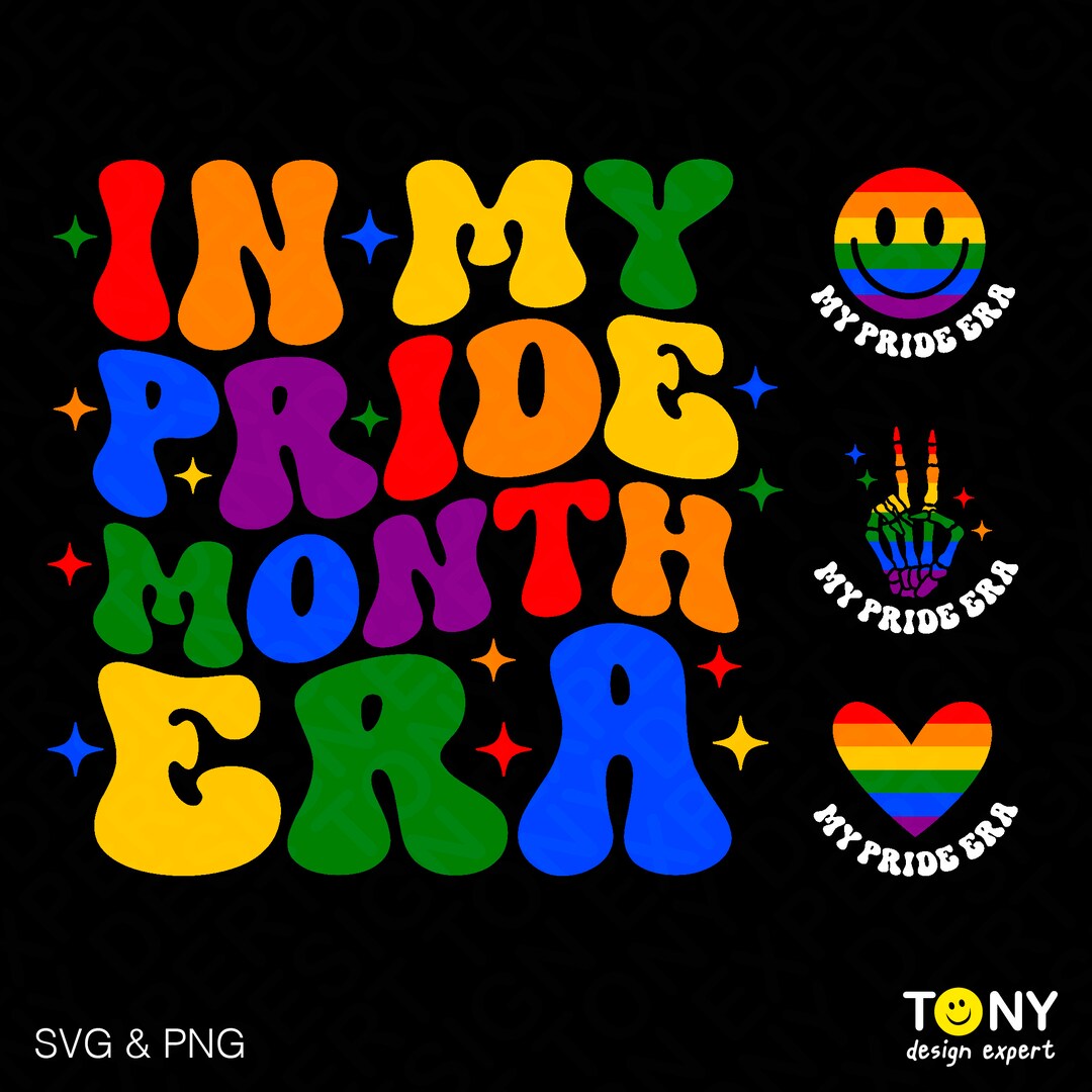 4 Design in My Pride Month Era Svg Png, Lgbtq Lgbt Pride Month Svg ...