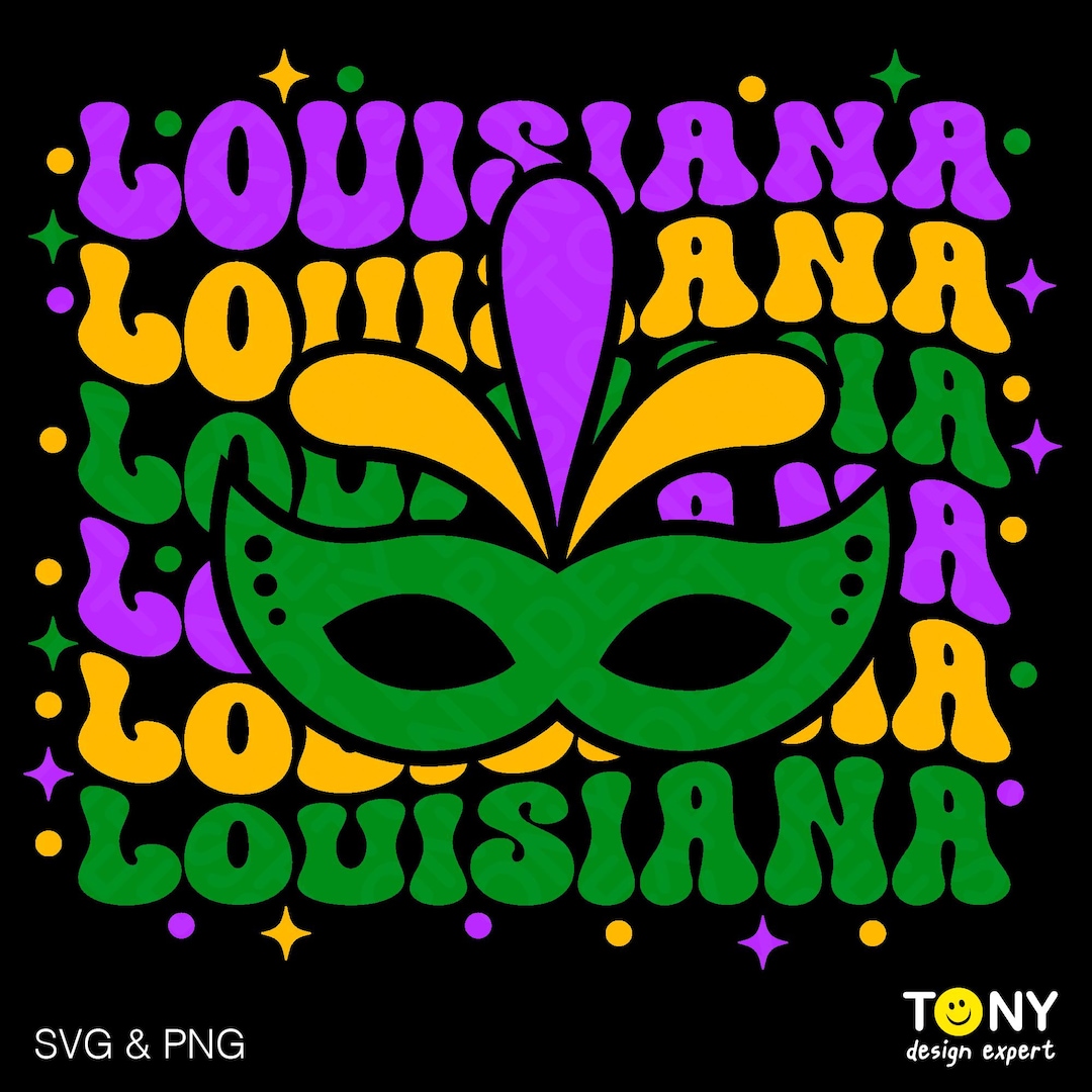 Louisiana Svg Png, Mardi Gras Krewe Svg, Mardi Gras Carnival Lover Gift ...