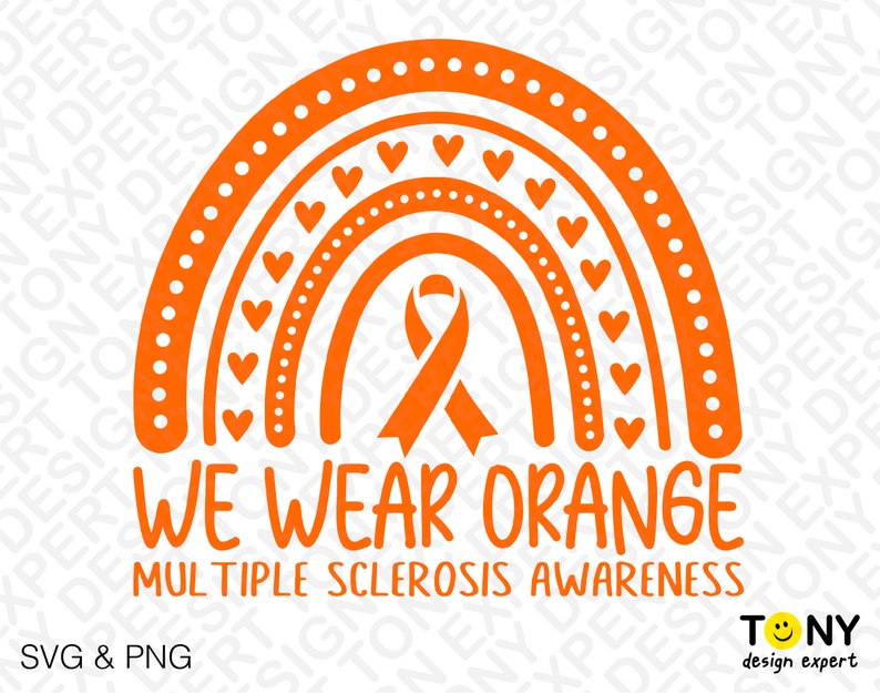 We Wear Orange Svg Png Multiple Sclerosis Awareness MS - Etsy