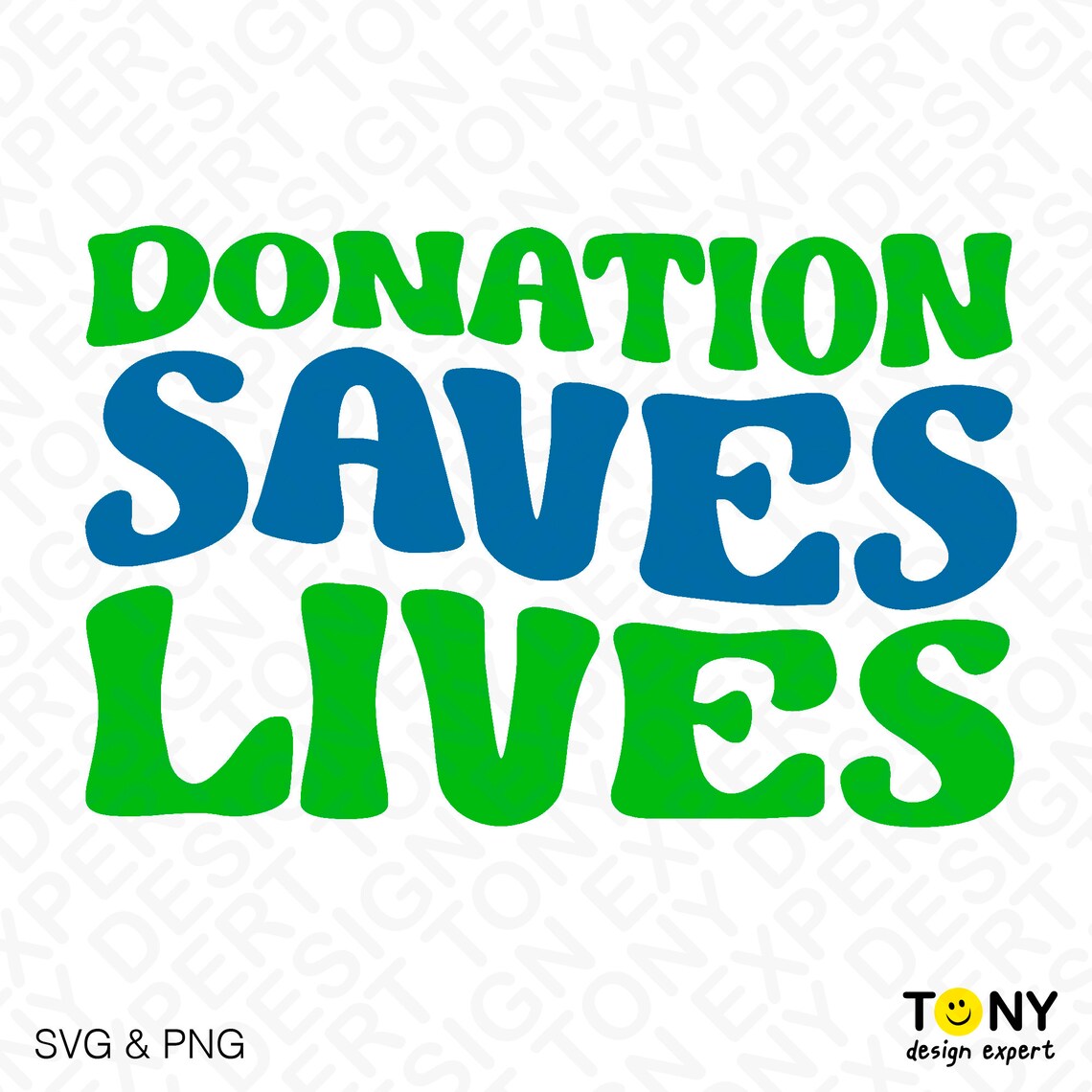 Donation Saves Lives Svg Png, Donate Svg, Organ Donor Svg, Blue Green ...