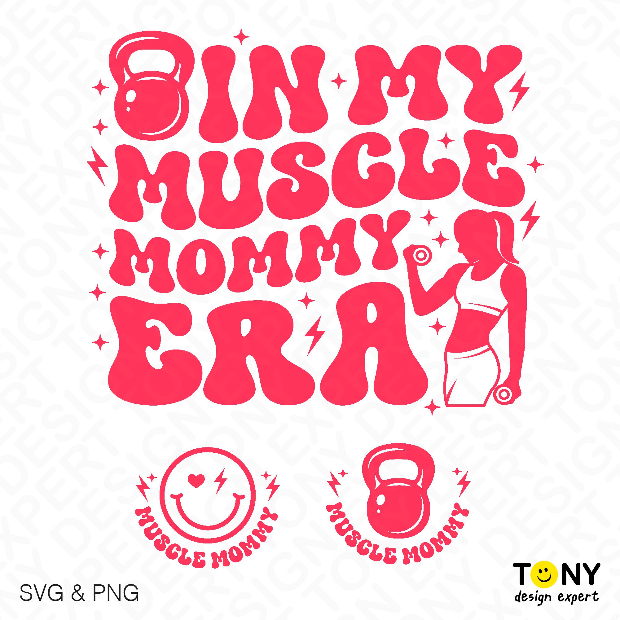 In My Muscle Mommy Era Svg Png, Workouts Svg, Fitness Svg, Front Pocket ...