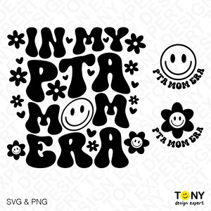In My PTA Mom Era Svg Png, Parent Teacher Association, Front Pocket ...