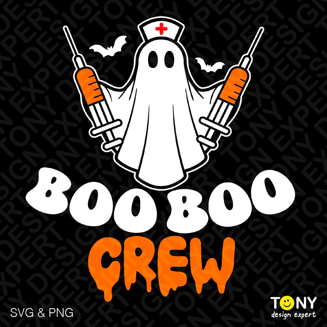 Boo Boo Crew Svg Png, Funny Nurse Svg, Halloween Nurse Svg, Spooky ...