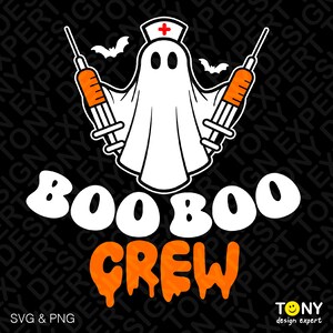 Boo Boo Crew Svg Png, Funny Nurse Svg, Halloween Nurse Svg, Spooky ...