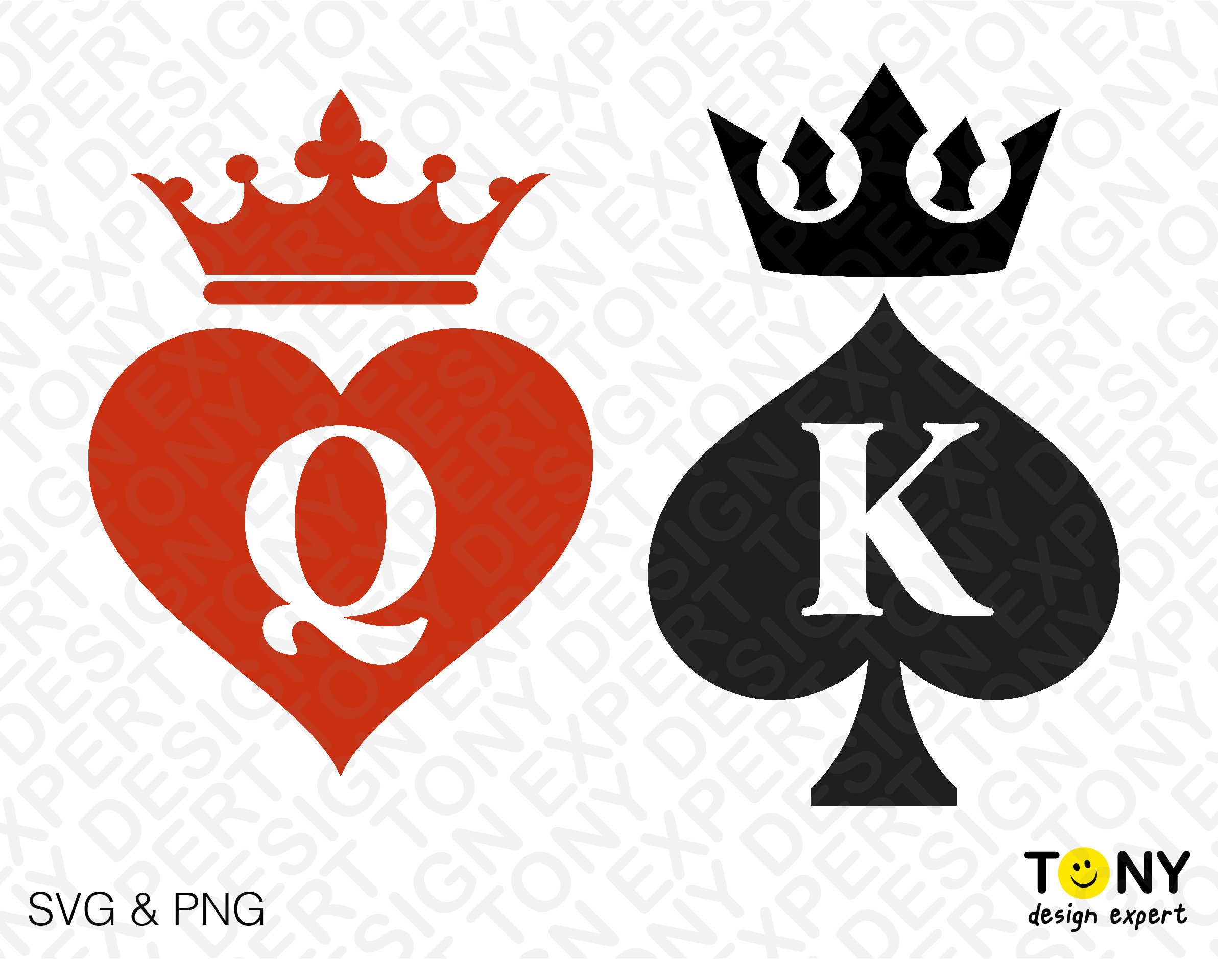 King Card Symbol Twelve Imperial Symbols Playing Cards (Monochrome) By