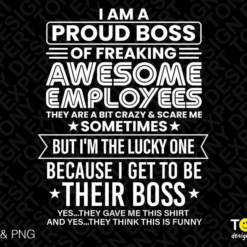 Proud Boss of Freaking Awesome Employees Svg - Etsy