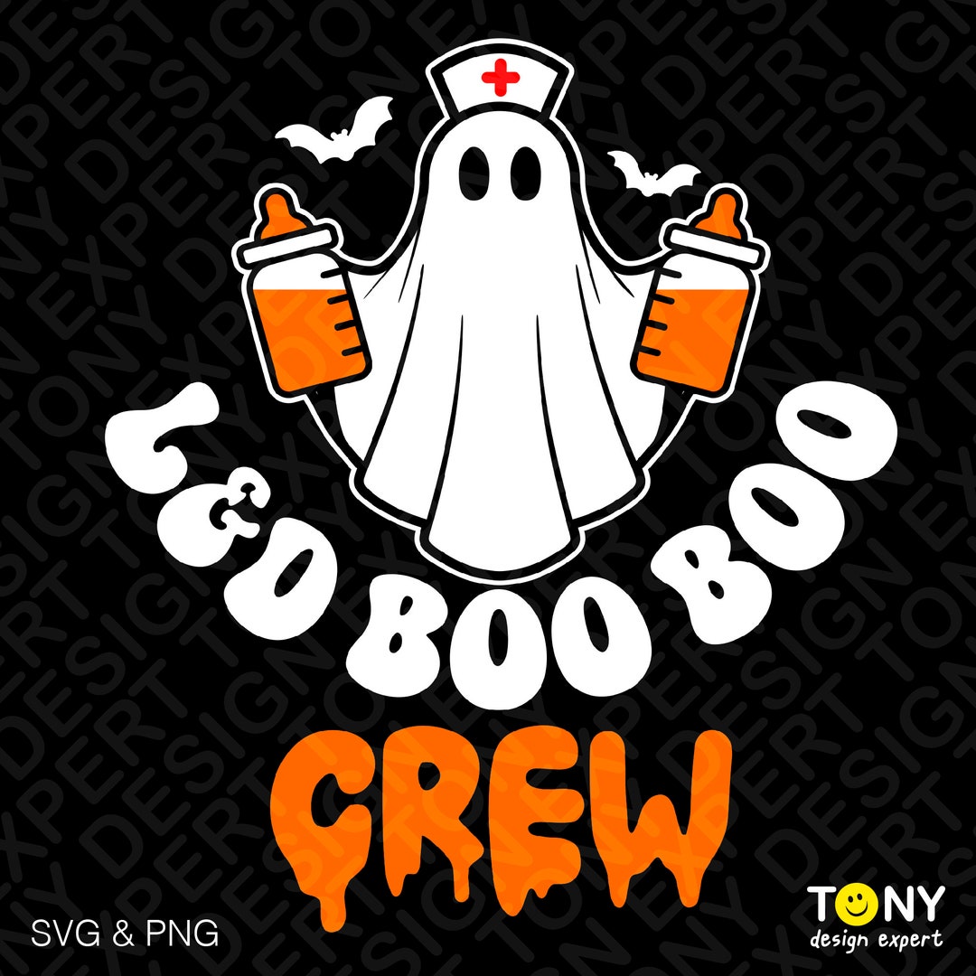 L&D Boo Boo Crew Svg Png, Labor and Delivery Nurse Svg, Halloween Nurse ...