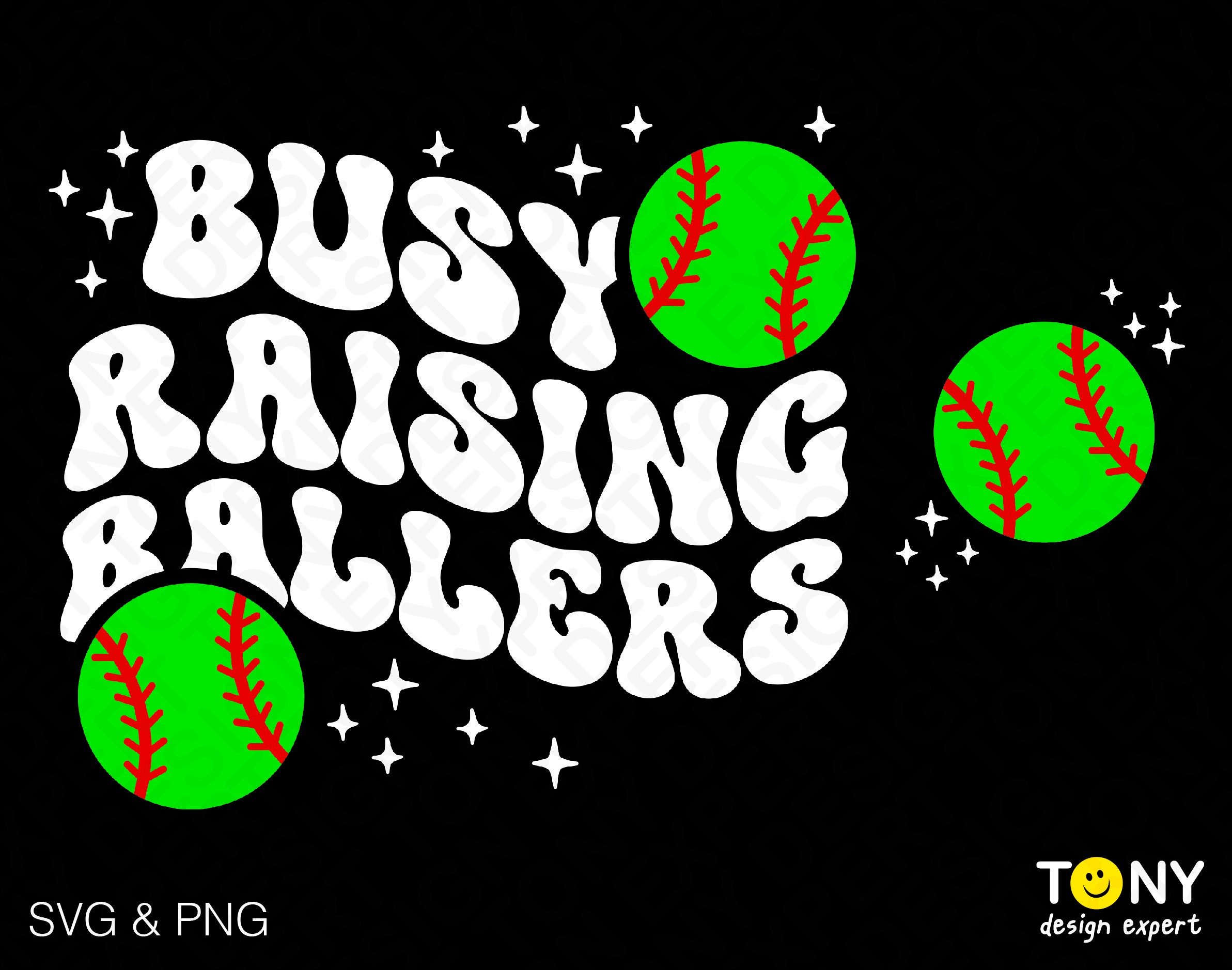 Busy Raising Ballers Svg Png Softball Mom Svg Front Back - Etsy
