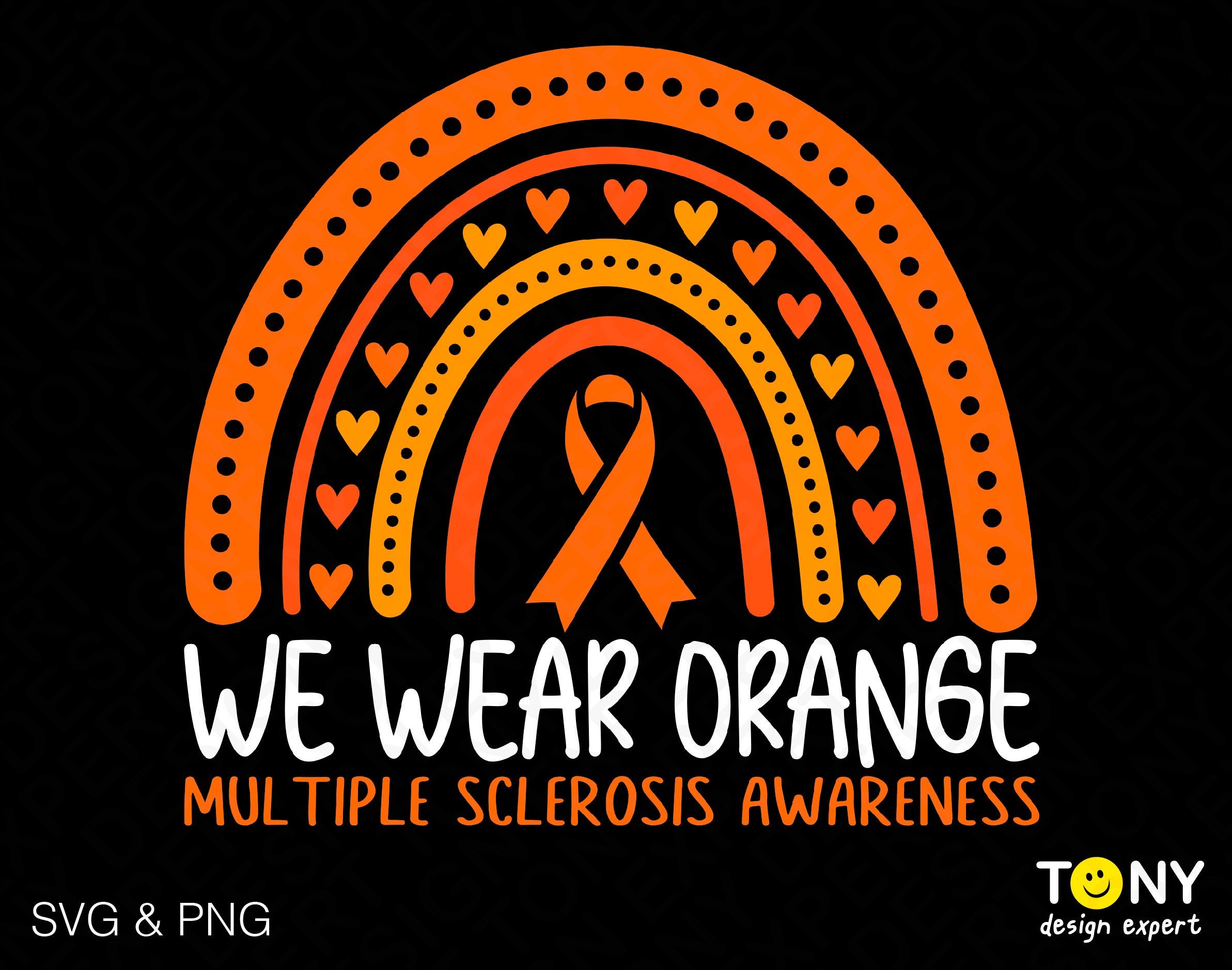 We Wear Orange Svg Png Multiple Sclerosis Awareness MS - Etsy