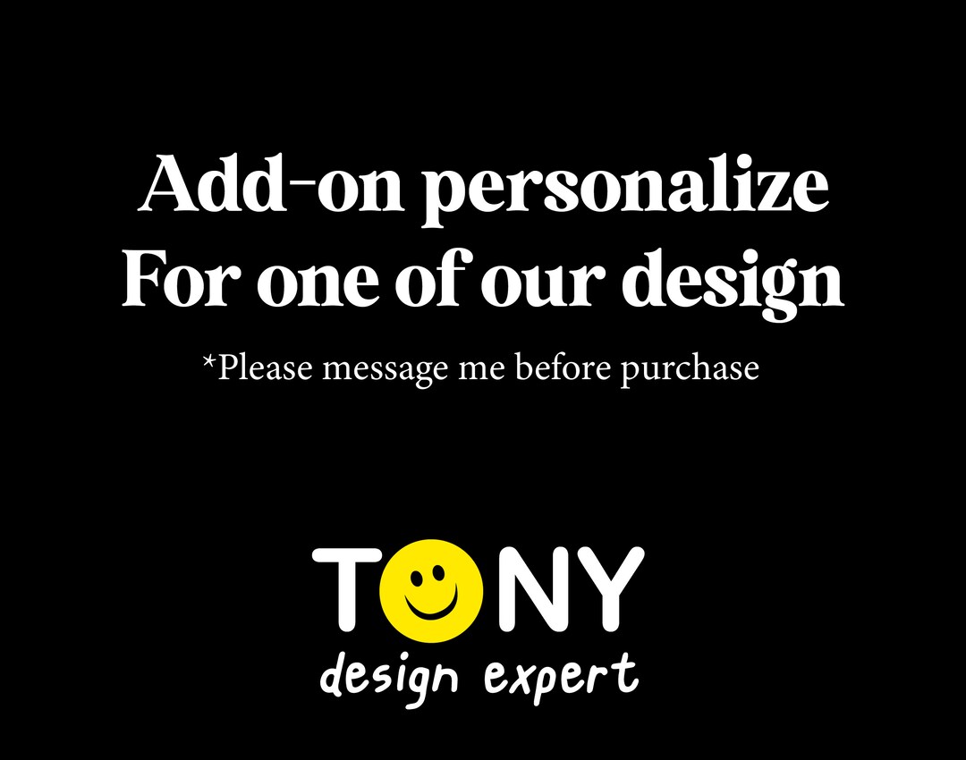 Add-on Personalise From One of Our Designs, Personalise Text Add-ons ...