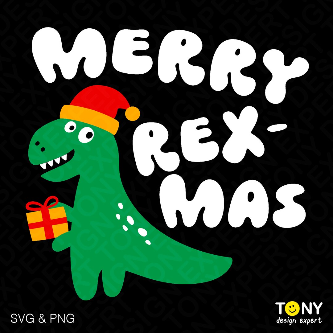 Merry Rex-mas Svg Png, Funny Kids Christmas Svg, Baby Kids Boys Girls ...