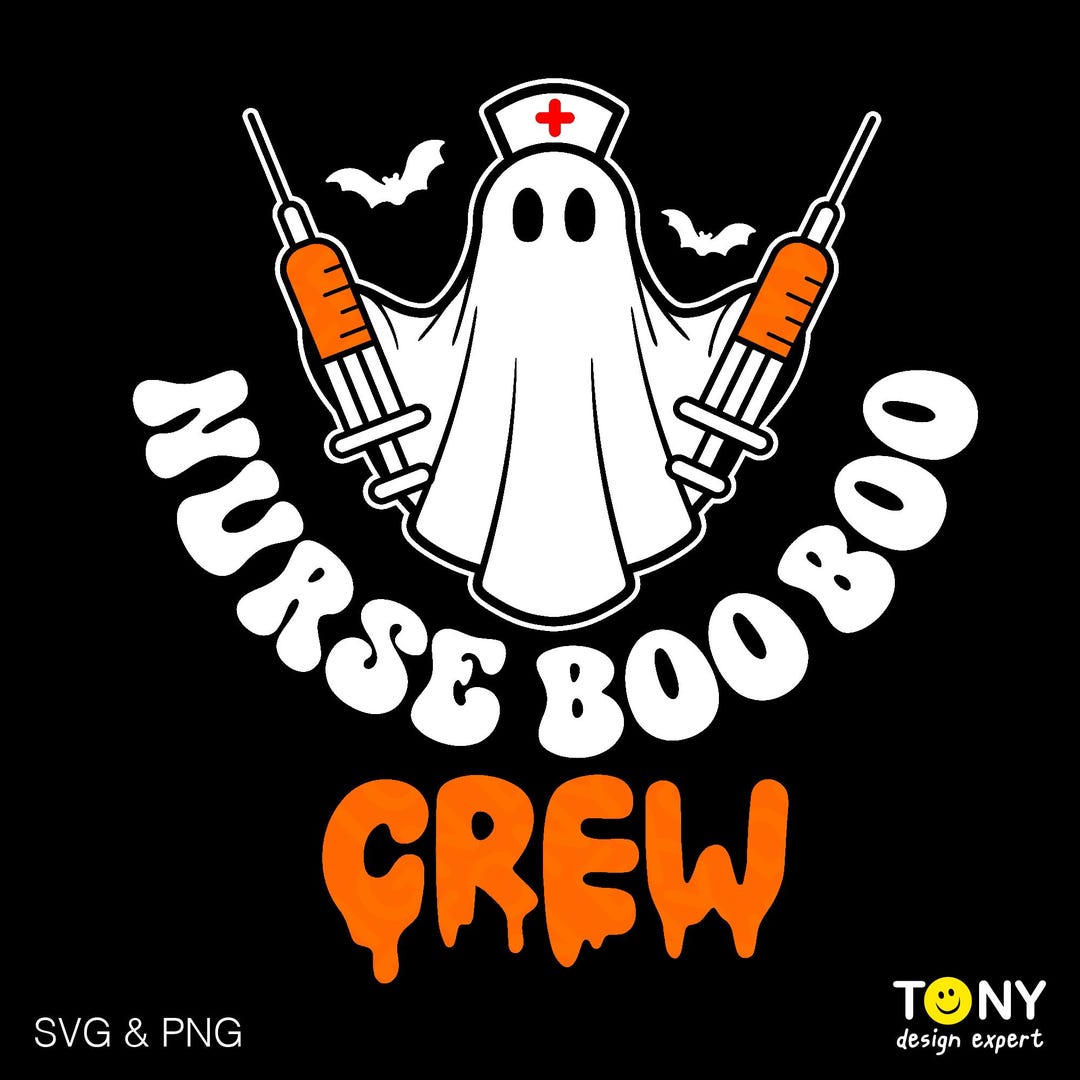 Nurse Boo Boo Crew Svg Png, Nurse Svg, Halloween Nurse Svg, Spooky ...
