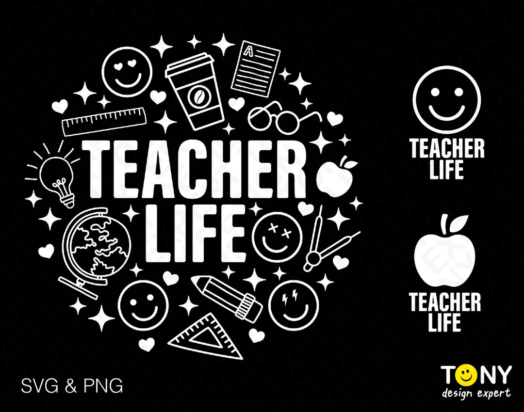 3 Bundles, Teacher Life Svg Png, Teacher Svg, Teacherlife Svg, Front ...