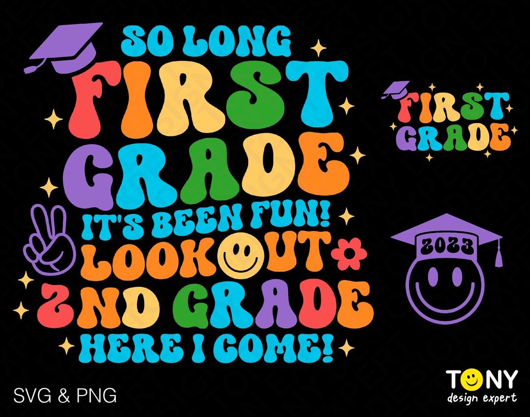 3 Bundle so Long 1st Grade It's Been Fun 2nd Grade Here I - Etsy