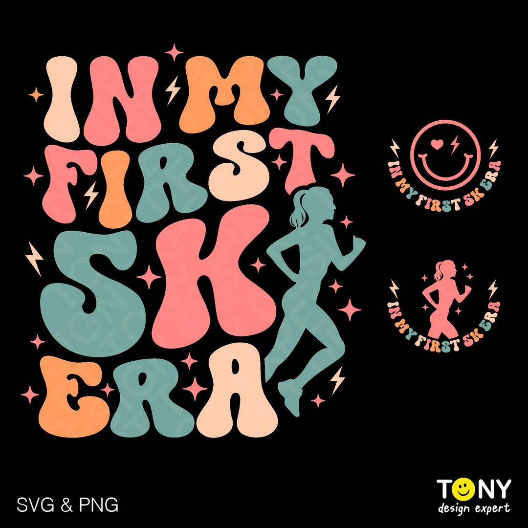 In My First 5K Era Svg Png, 5K Runner Svg, Running Era Svg, Front ...