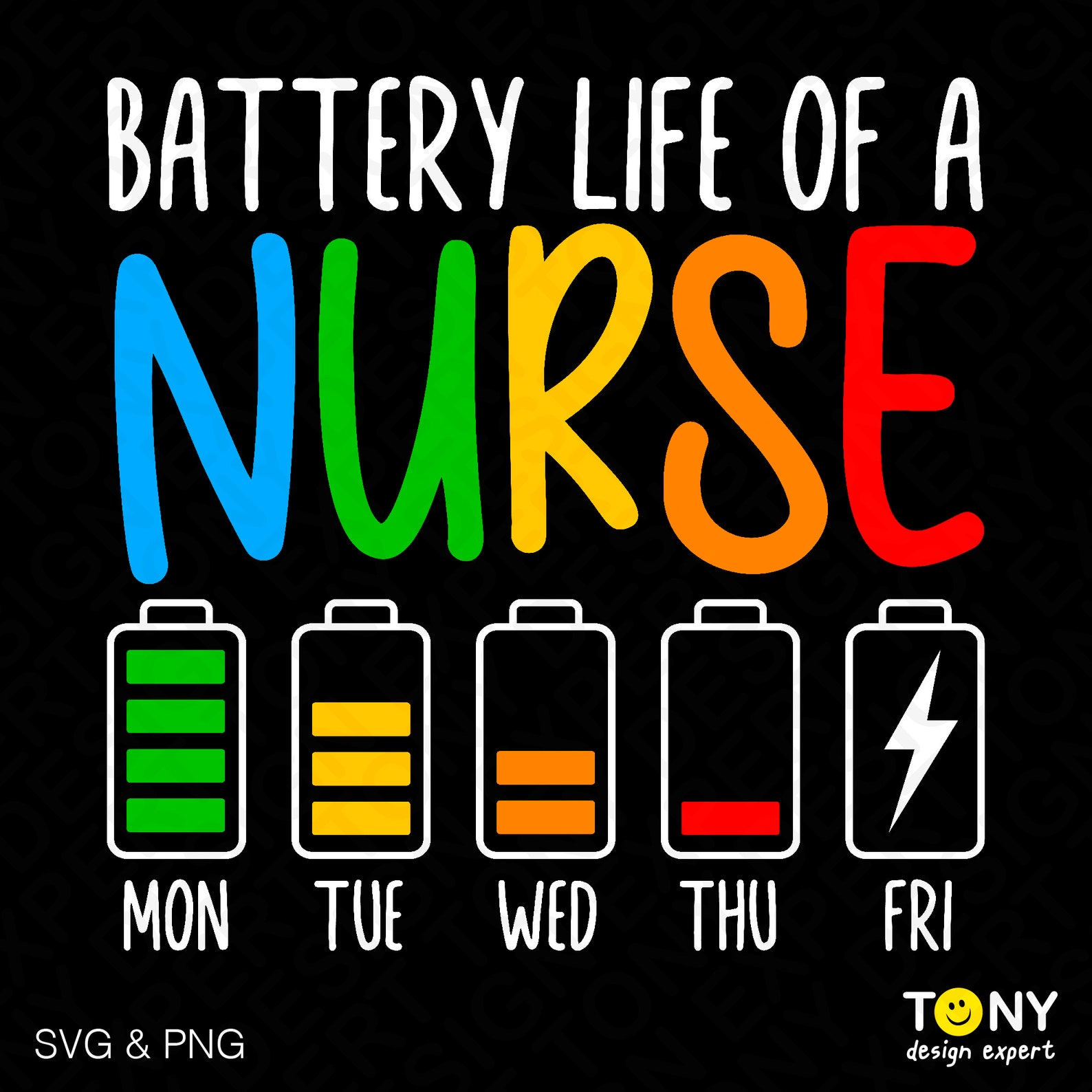 Battery Life of A Nurse Svg Png, Nurse Life Svg, Funny Rn Cna Nurse ...