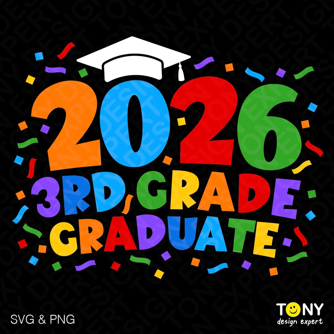 2026 3rd Grade Graduate Svg Png, Third Grade Graduation Svg, Funny End ...