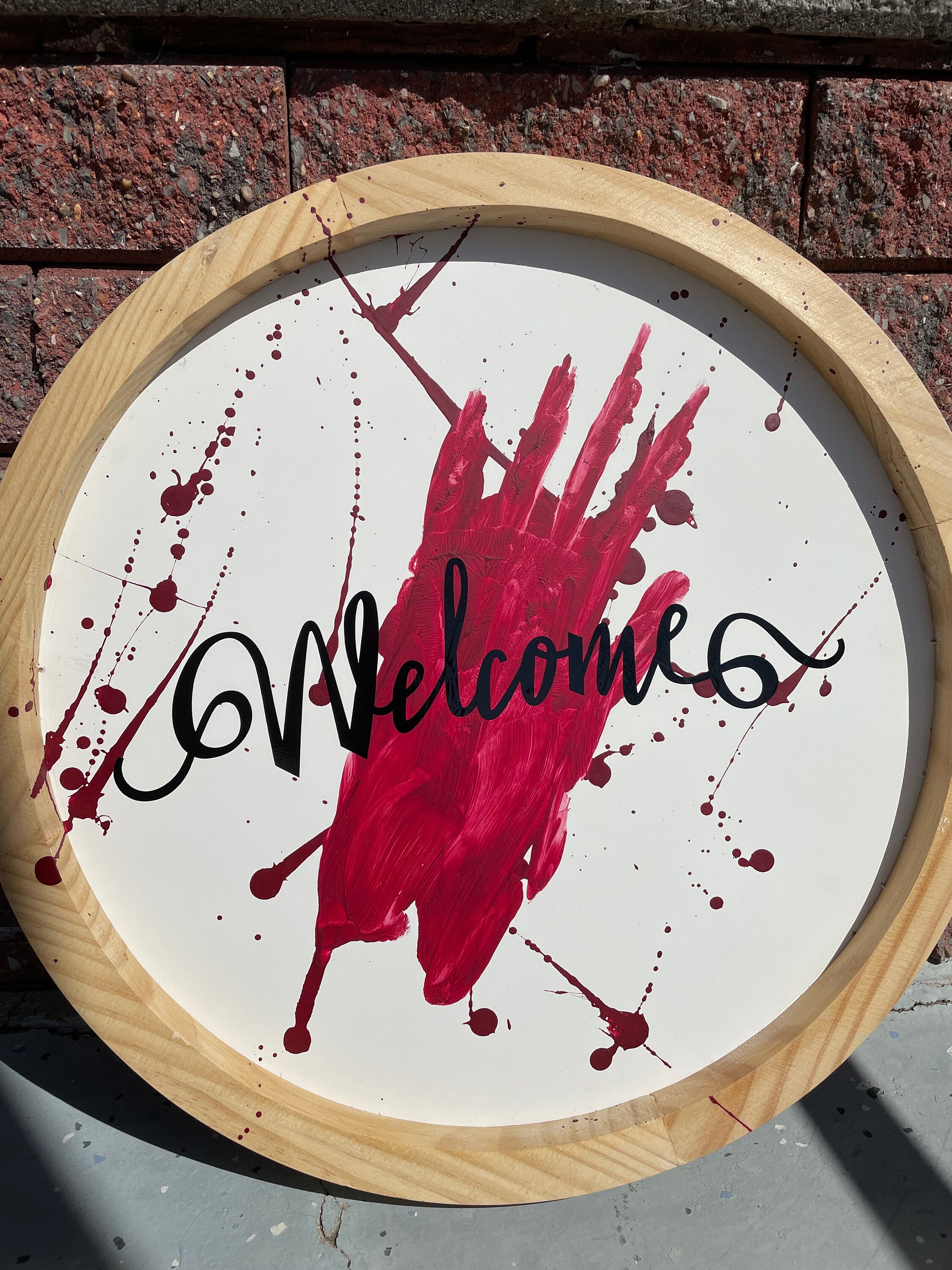 Bloody Welcome Sign - Etsy