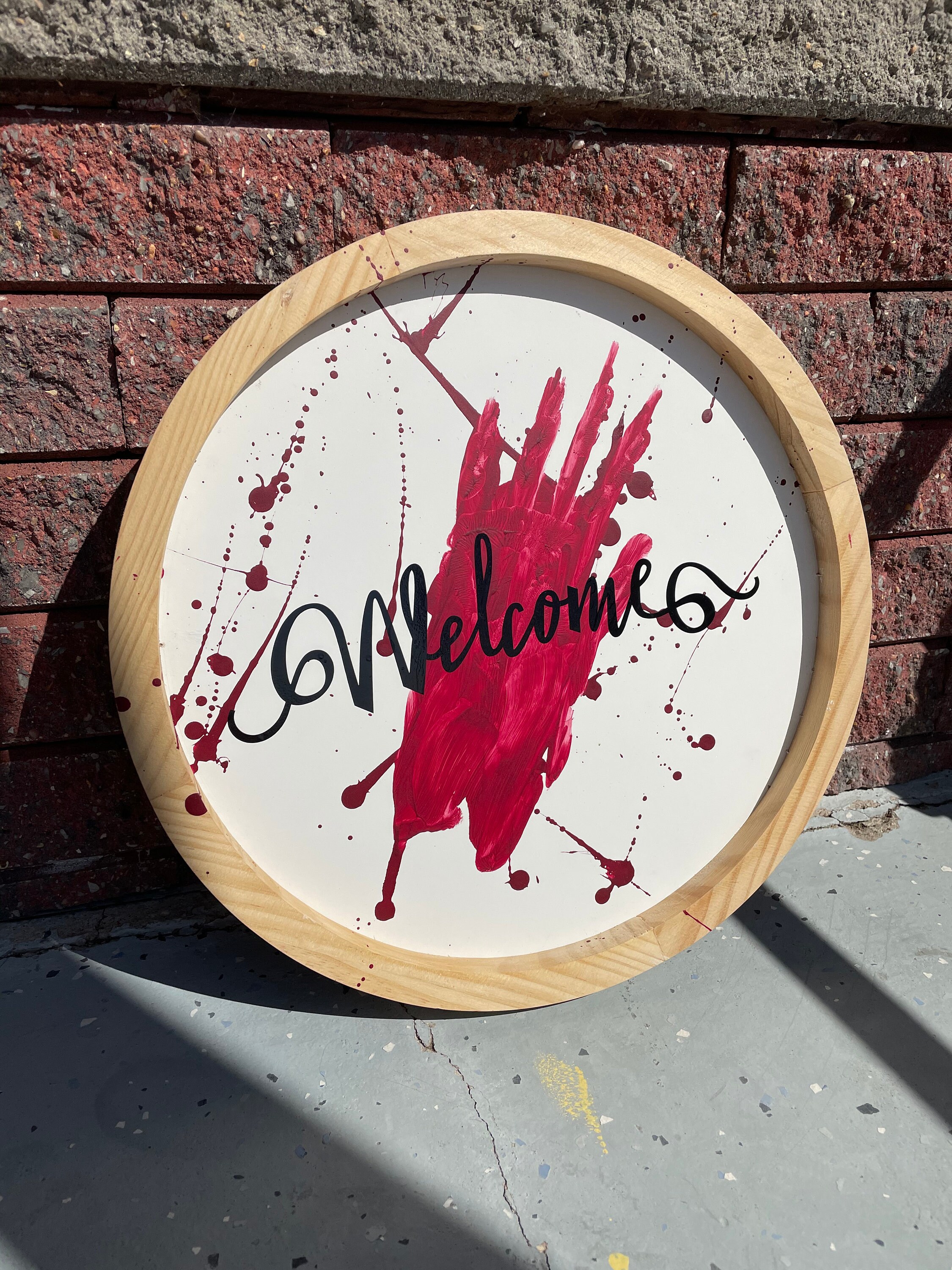 Bloody Welcome Sign - Etsy