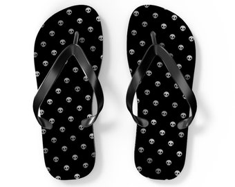 Bat Flip Flops Gothic Flip Flops Goth Flip Flops Goth Pool Slides Goth ...