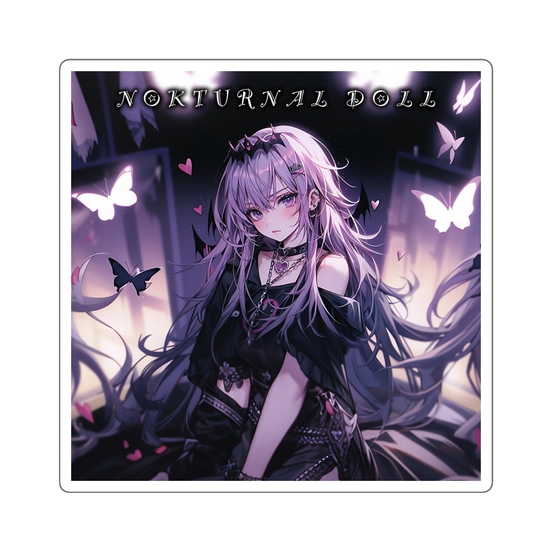 Anime Sticker Gothic Sticker Waifu Sticker Fantasy Art Sticker Kawaii ...
