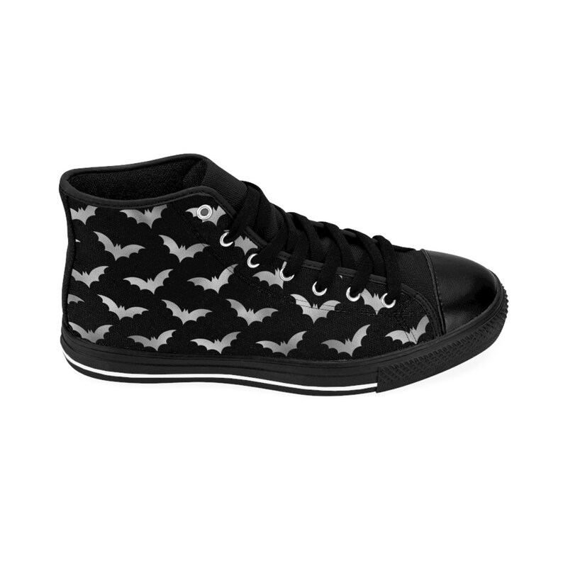 Gothic Men's High-top Sneakers Goth Sneakers Gothic Bats Halloween ...