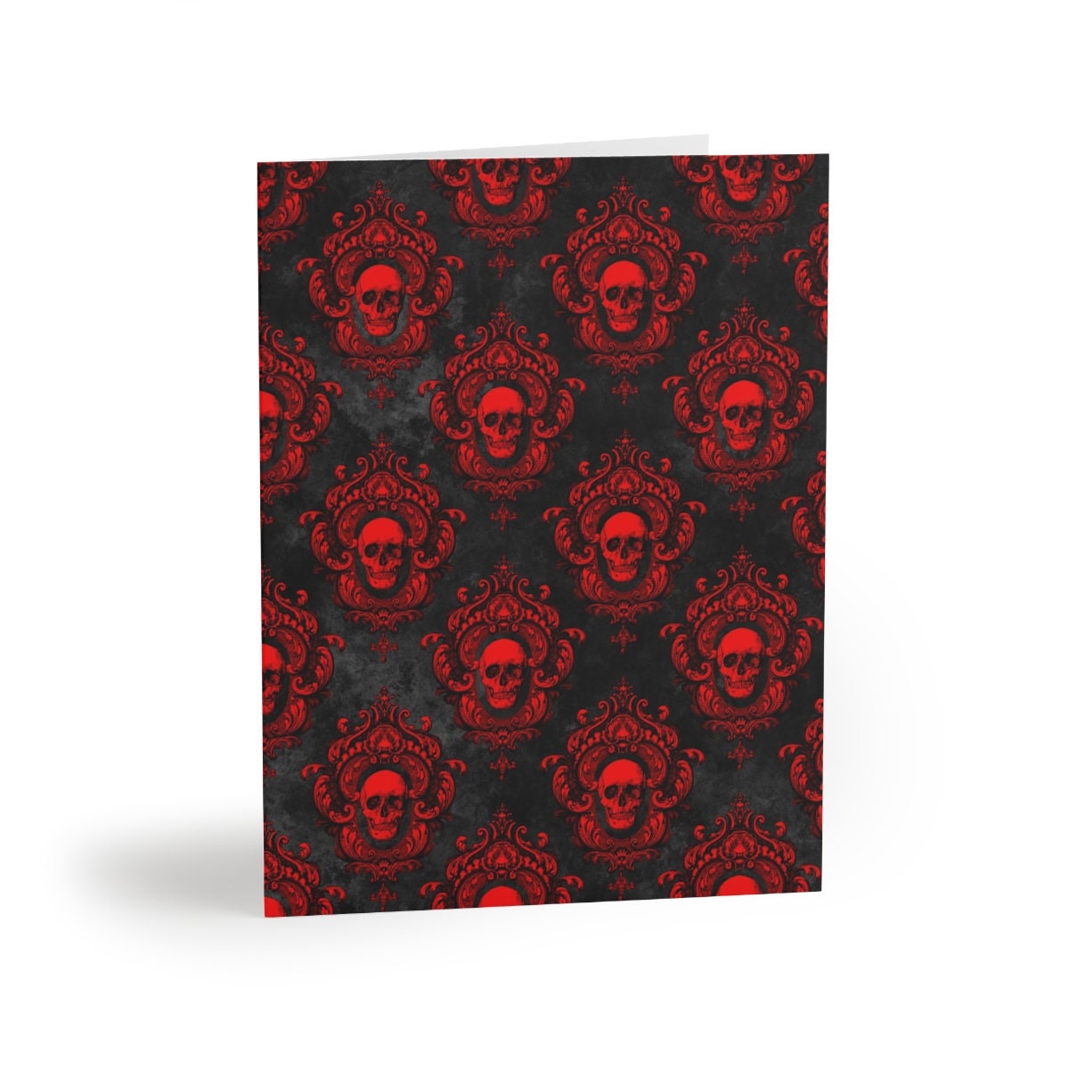 Gothic Stationery Gothic Christmas Cards Gothic Greeting Cards Damask ...