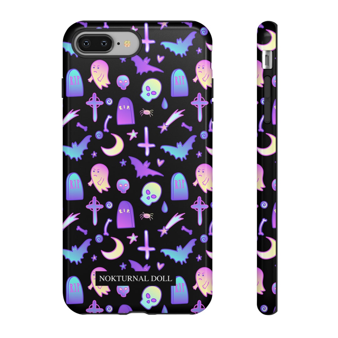 Pastel Goth Phone Case Kawaii Goth Witchy Gothic Halloween Black Magic ...