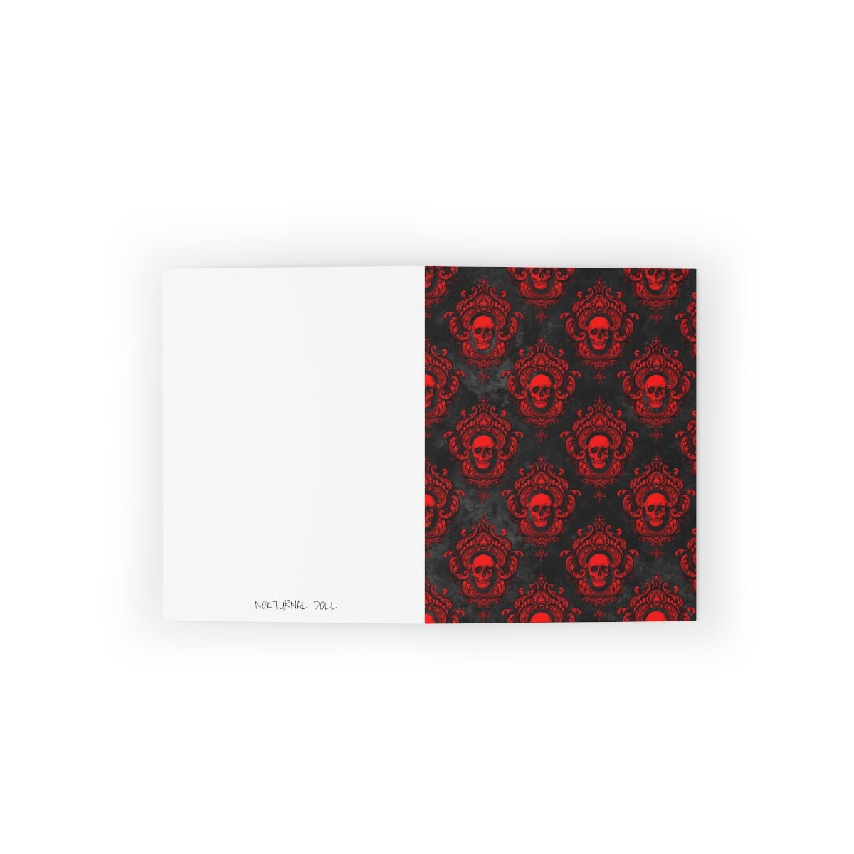 Gothic Stationery Gothic Christmas Cards Gothic Greeting Cards Damask ...