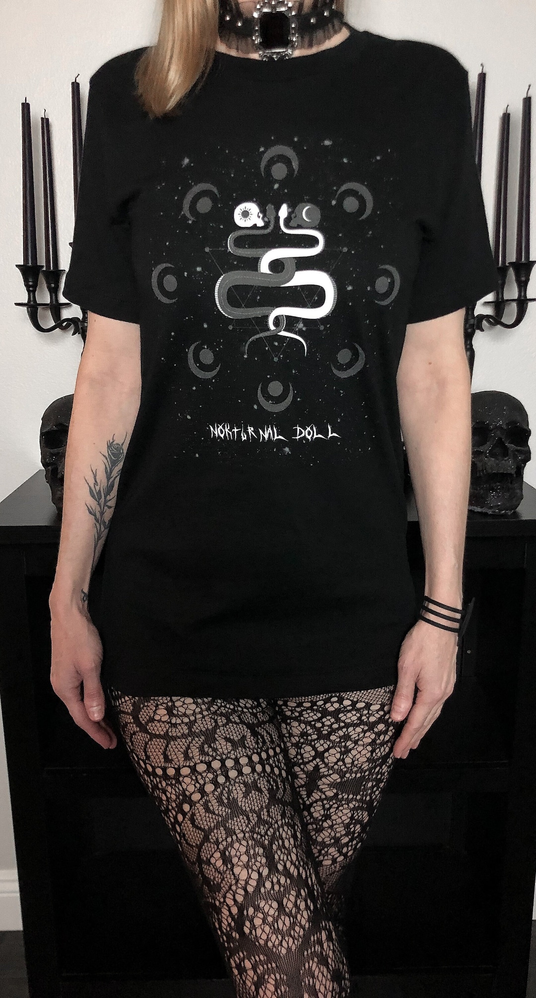 Snakes Tshirt Gothic Tee Shirt Gothic Top Gothic Tshirt Goth Clothes ...