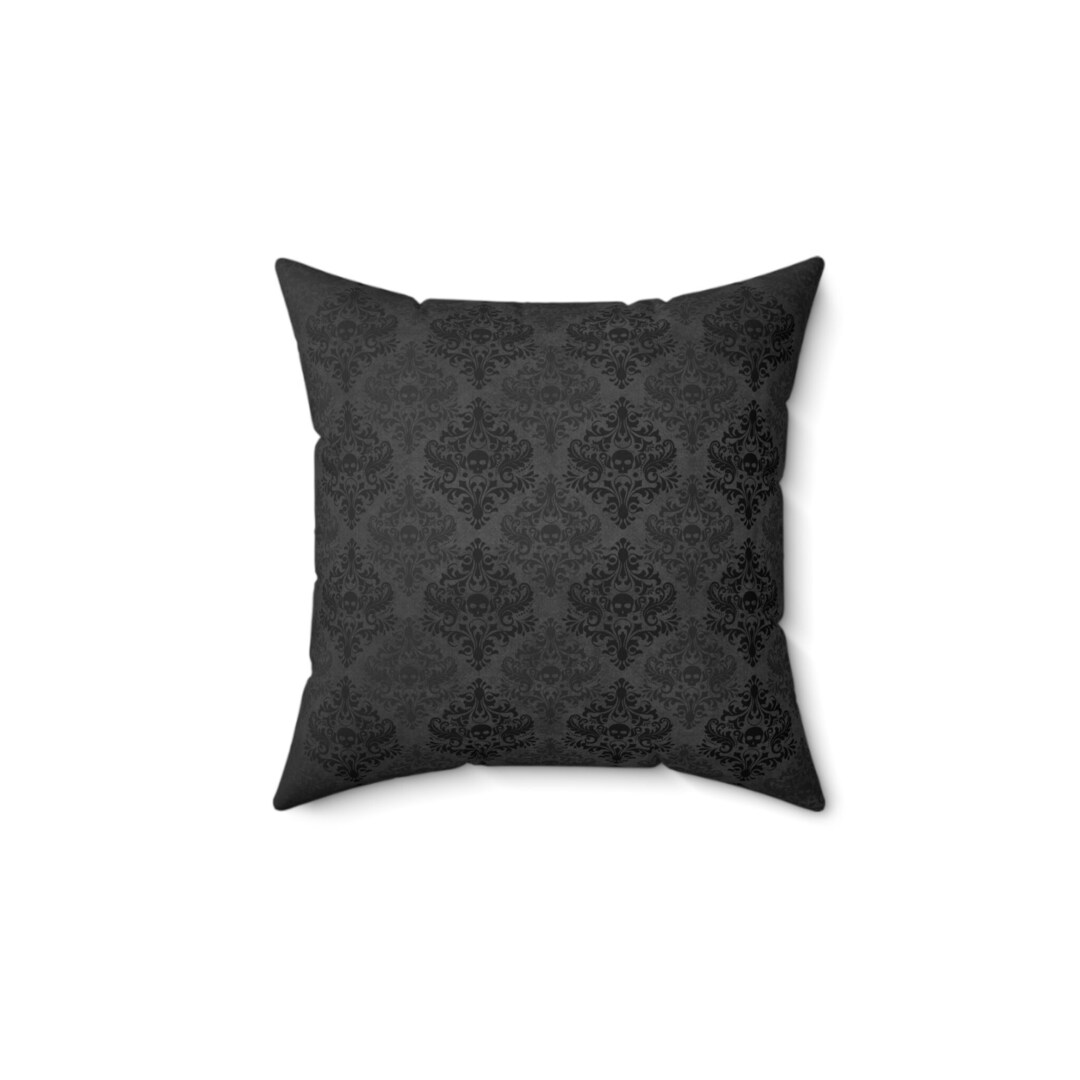 Damask Skull Pillow Gothic Pillow Victorian Pillow Goth Girl Pillow ...