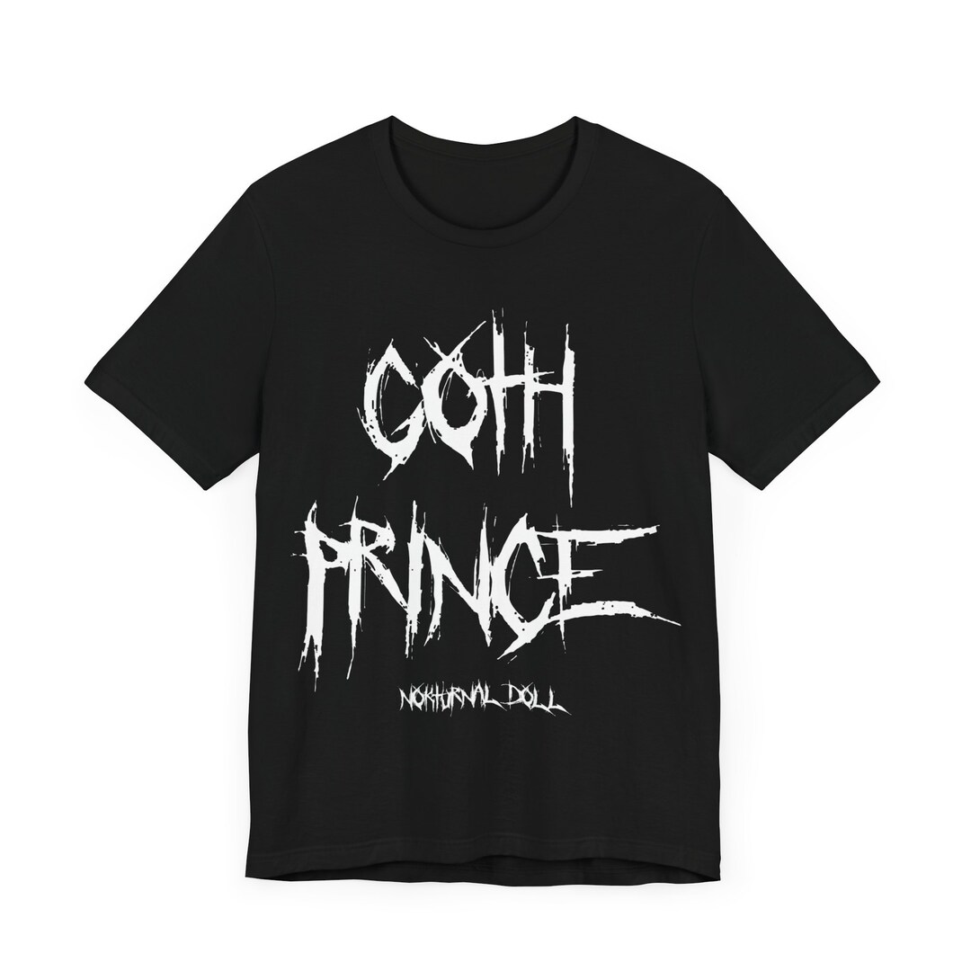 Goth Prince Tee Gothic Teeshirt Occult Clothing for Men Goth Fashion ...