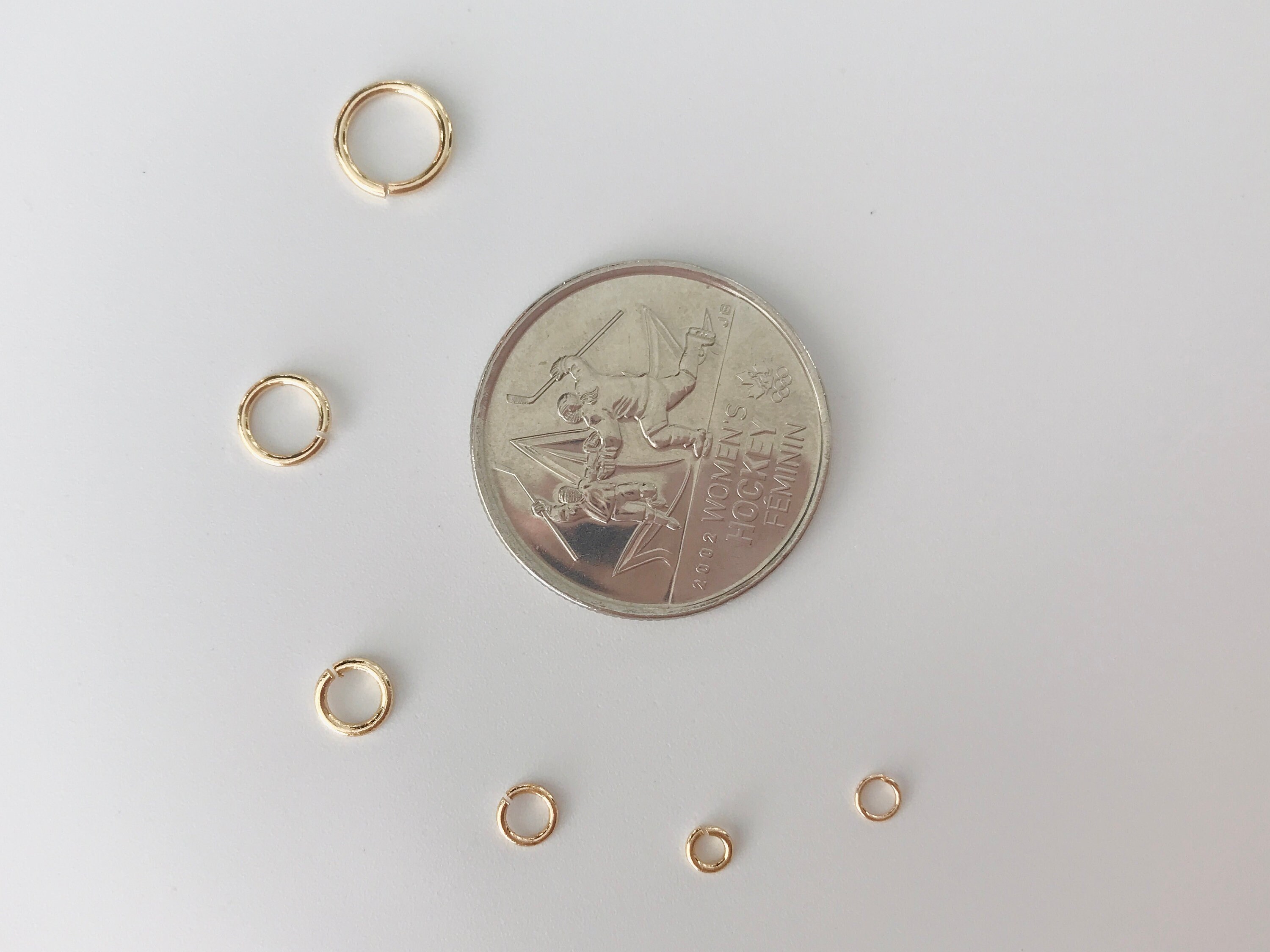14K Gold Plated Jump Rings for Crafting/jewelry | 14K Gold Plated Brass ...