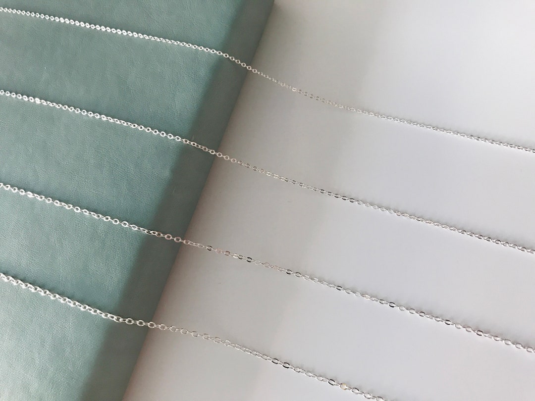 Sterling(s925) Silver Plated Korean Brass Cable Chain | Jewelry Chains ...