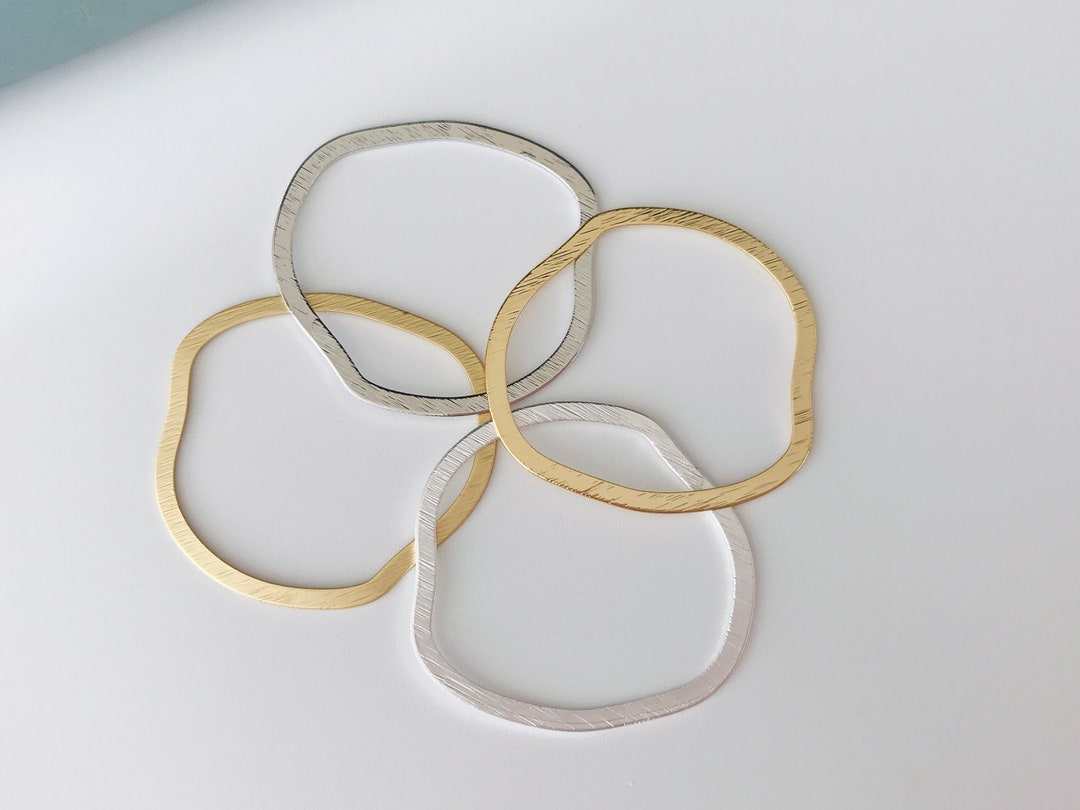 2PCS 14K Gold Plated Irregular Rings |irregular Frames |jewelry ...