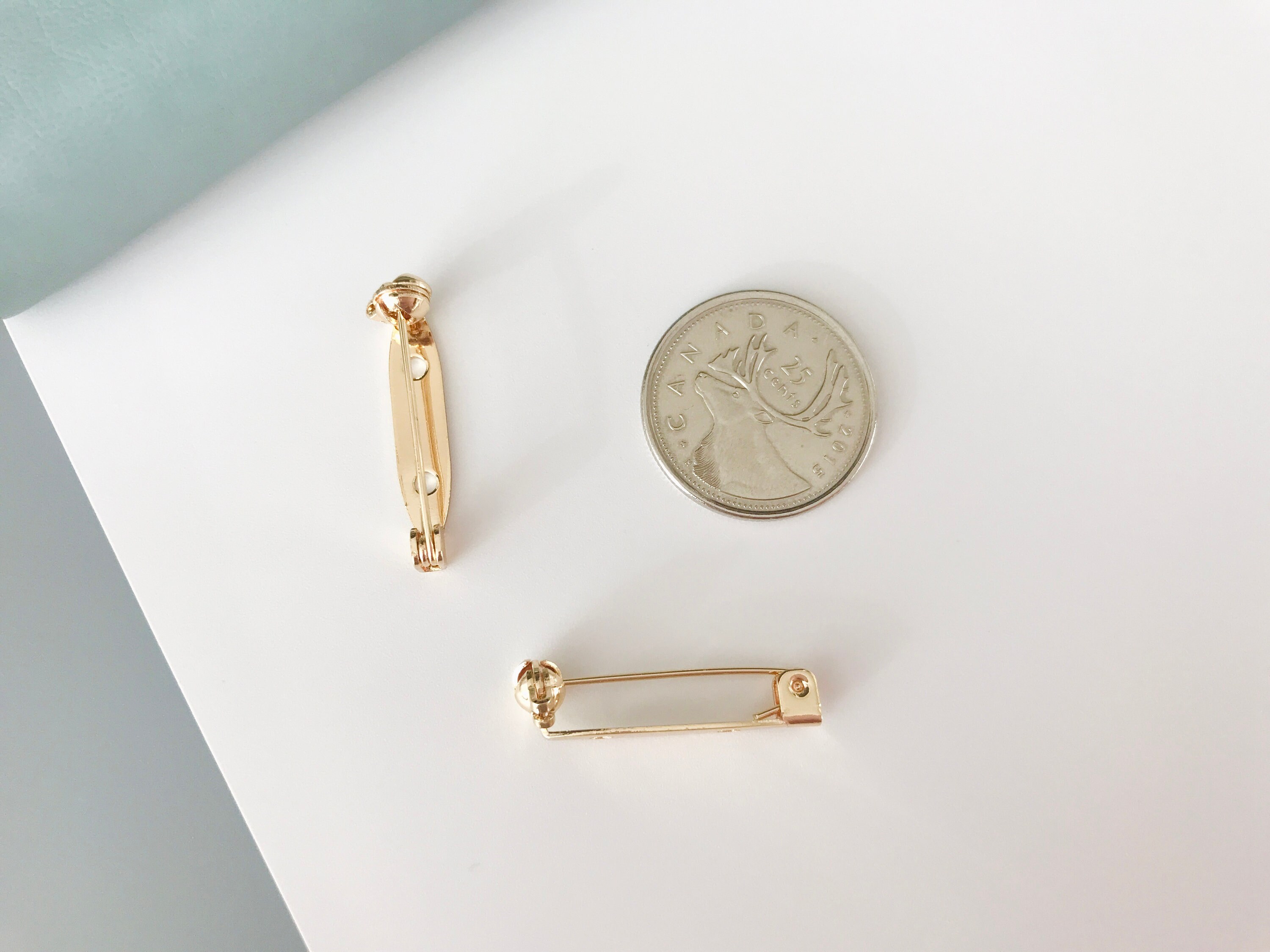 Light Gold Pin Back | Brooch Clasp | Brooch Pin Back | Badge Pin Back ...