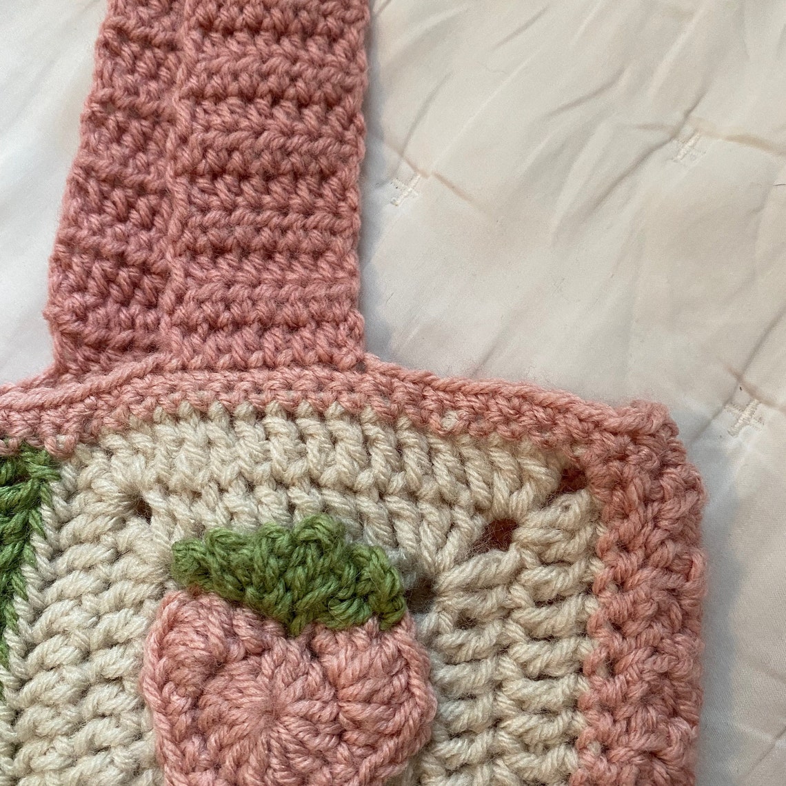 PATTERN Crochet Strawberry Tote Bag PDF Pattern by - Etsy