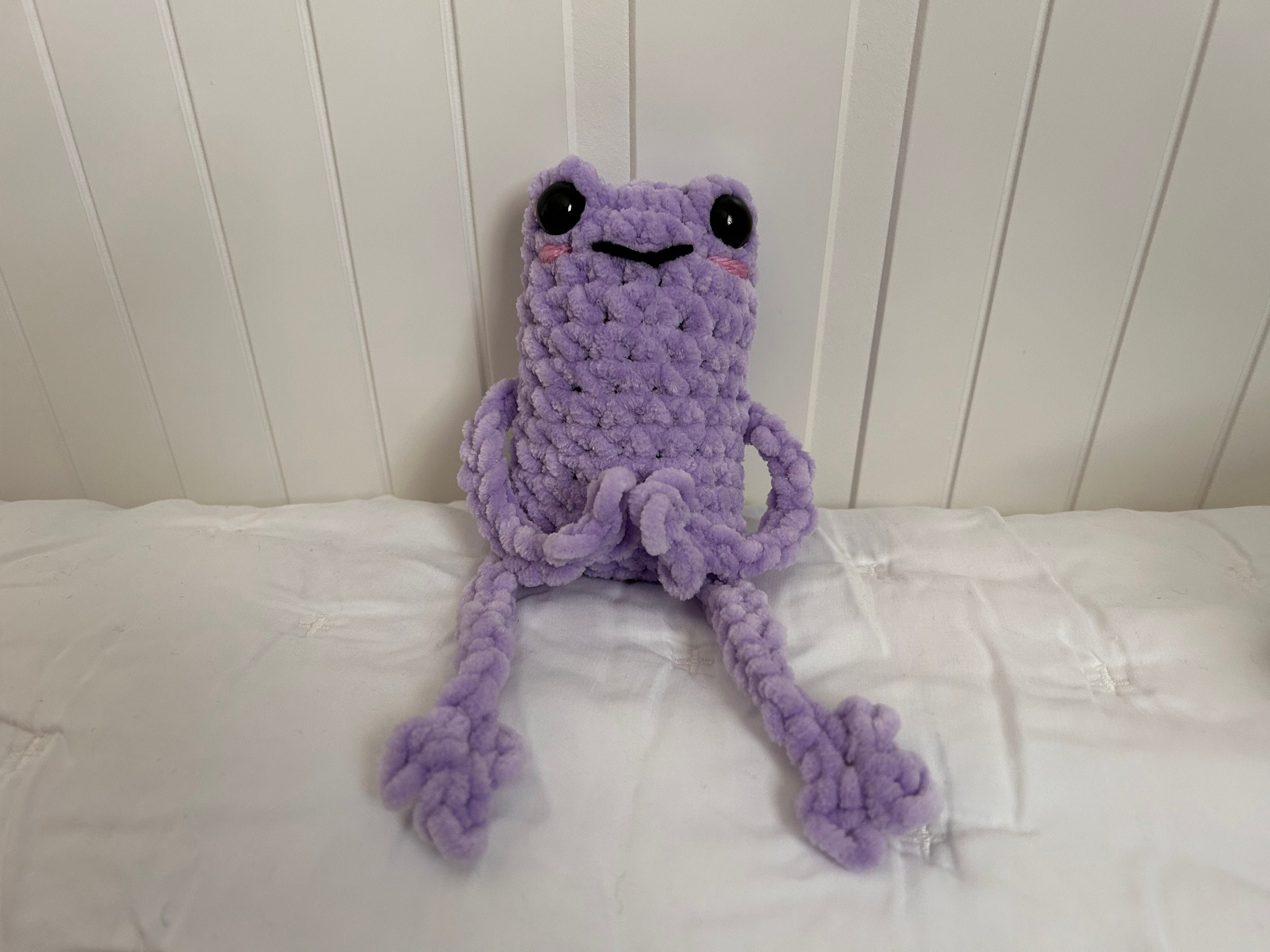 Leggy Frog, Crochet Frog Stuffed Animal With Pose-able Arms and Legs ...