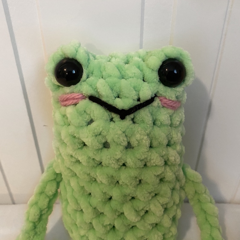 Leggy Frog, Crochet Frog Stuffed Animal With Pose-able Arms and Legs ...