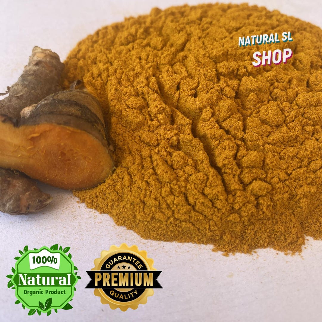 Natural & Organic Ceylon Turmeric Powder – Pure, Fresh Spice for ...