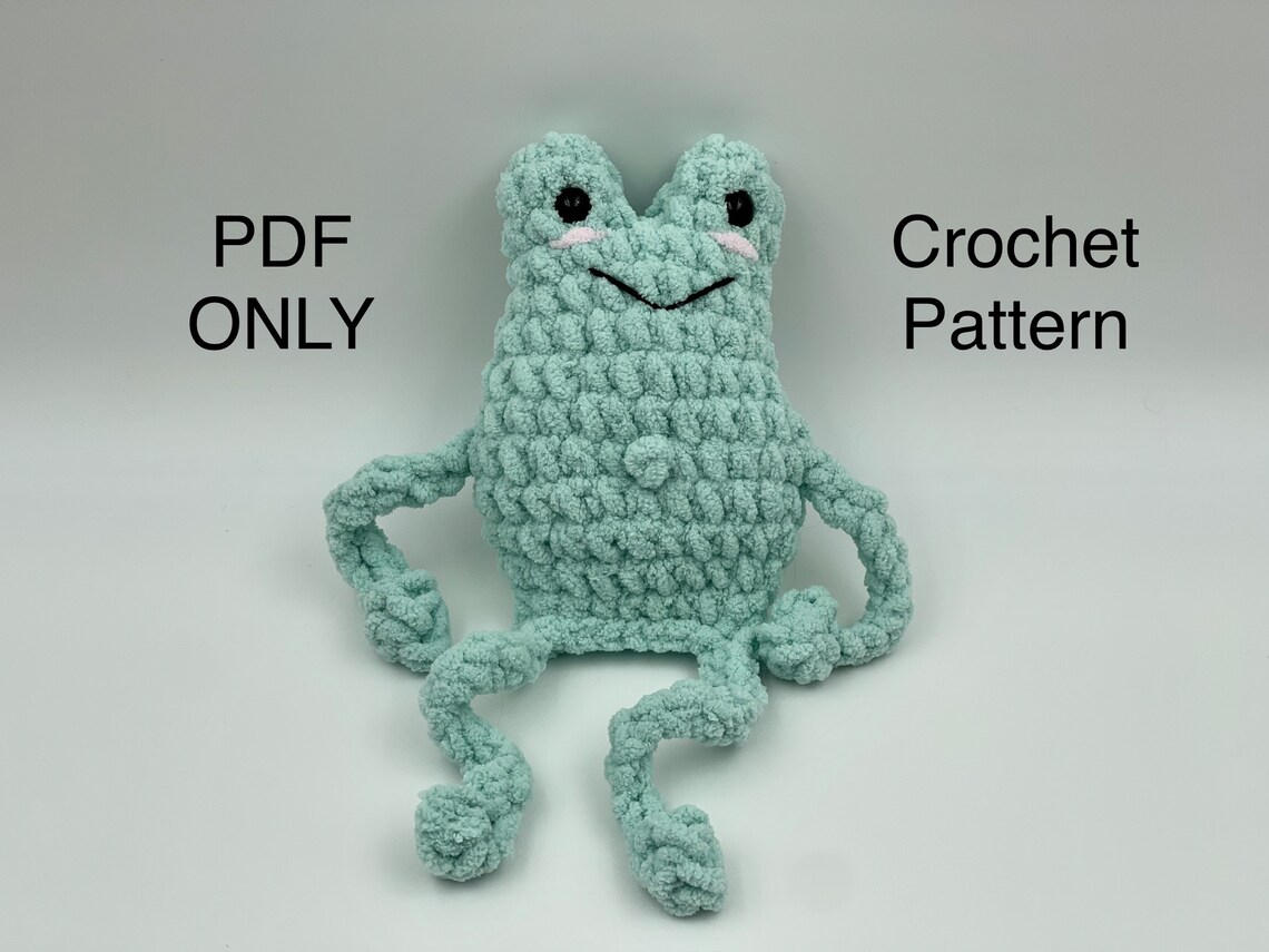LEGGY FROGGY 2.0 No Sew Crochet Pattern PDF Only Ammigurumi Plush - Etsy
