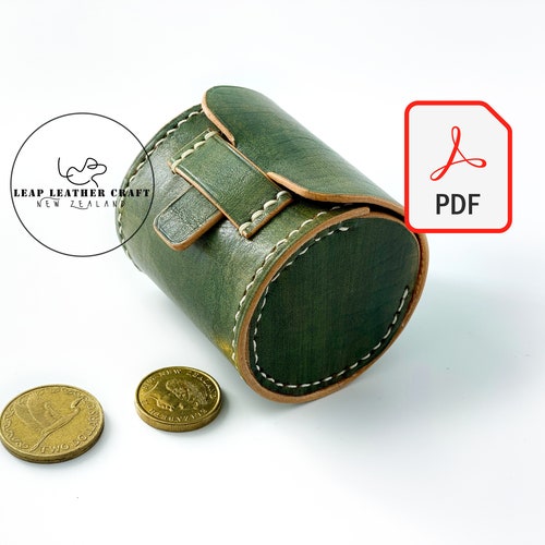 PDF Pattern. Leather Drawstring Coin Pouch - Etsy