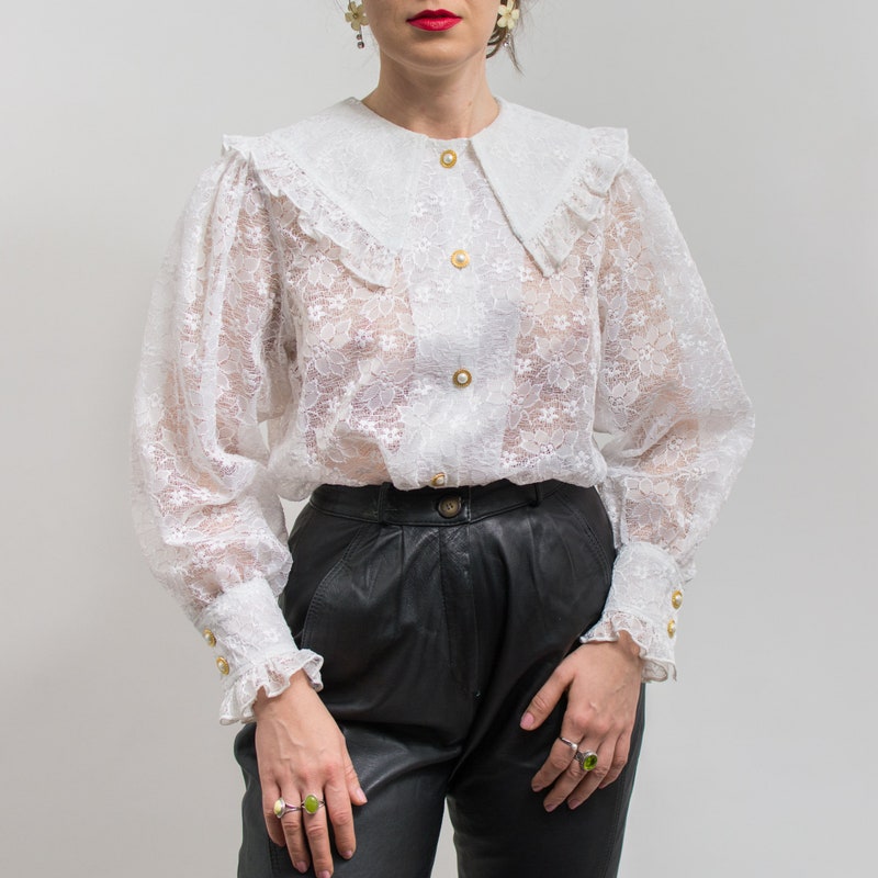 Womens Peter Pan Collar Blouses - Etsy