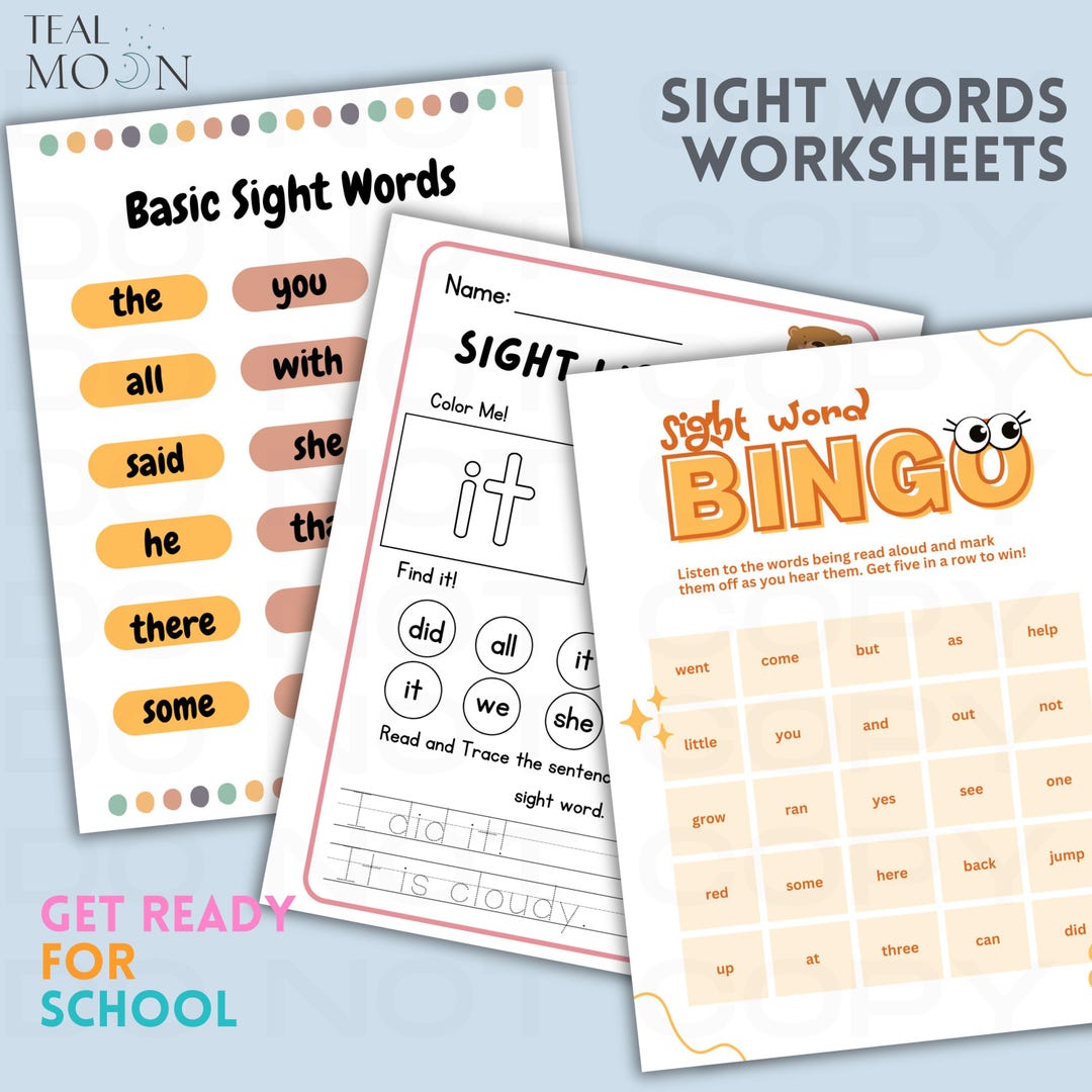 Sight Words Worksheets | Grade 1 Worksheets | English | Spelling ...