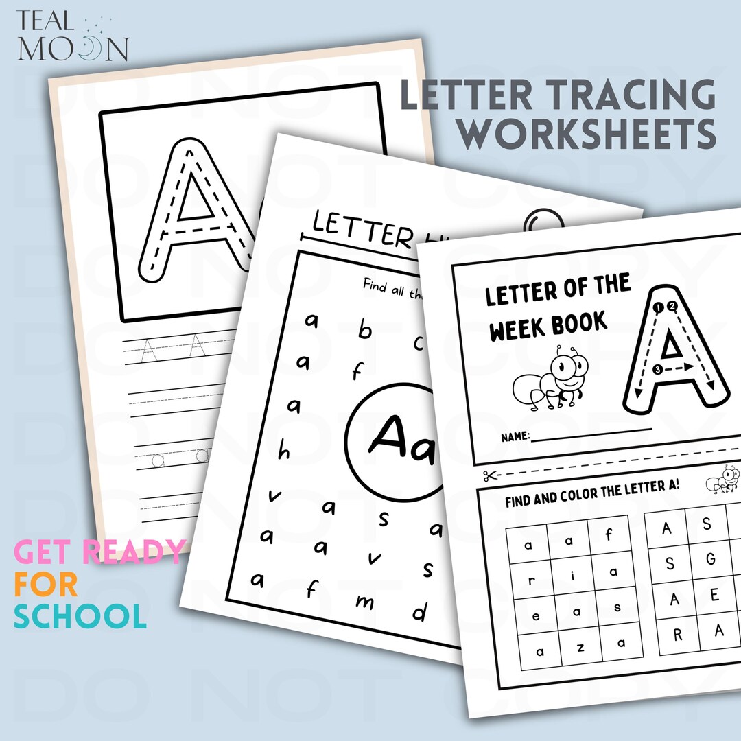 Alphabet Tracing Worksheets Letter A | Pre-k & Kindergarten Tracing ...