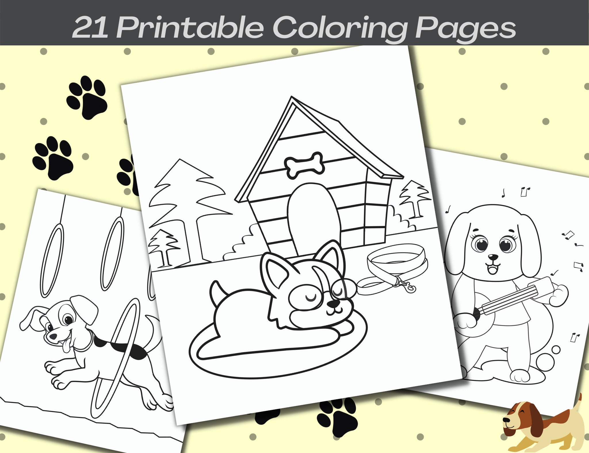 Puppy Coloring Pages - 21 Printable Puppy Coloring Pages, Puppy ...