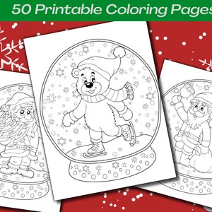 Christmas Coloring Pages - 50 Printable Christmas Coloring Pages ...