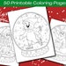 Christmas Coloring Pages - 50 Printable Christmas Coloring Pages ...