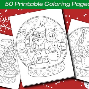 Christmas Coloring Pages - 50 Printable Christmas Coloring Pages ...